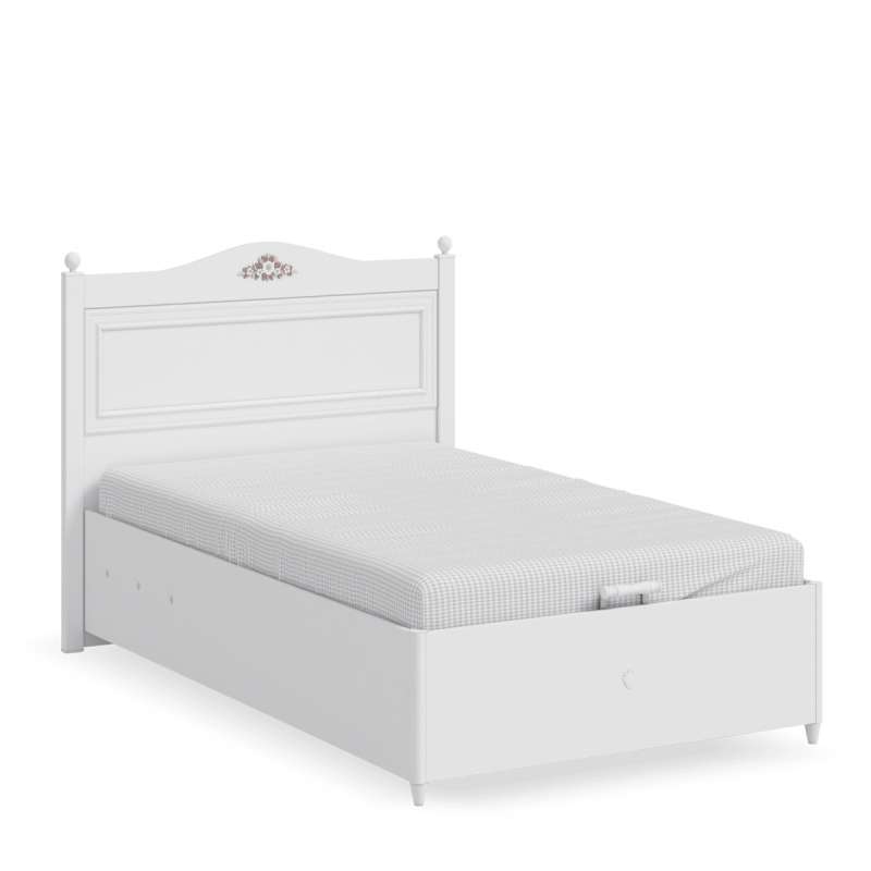 RUSTIC WHITE KREVET SA KUTIJOM (120x200 cm) 20.72.1706.00 | Akcija i Cena - URBAN LINE